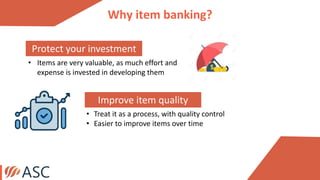 What is Item Banking? How does it help improve educational assessment ...