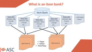 What is Item Banking? How does it help improve educational assessment ...