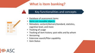 What is Item Banking? How does it help improve educational assessment ...
