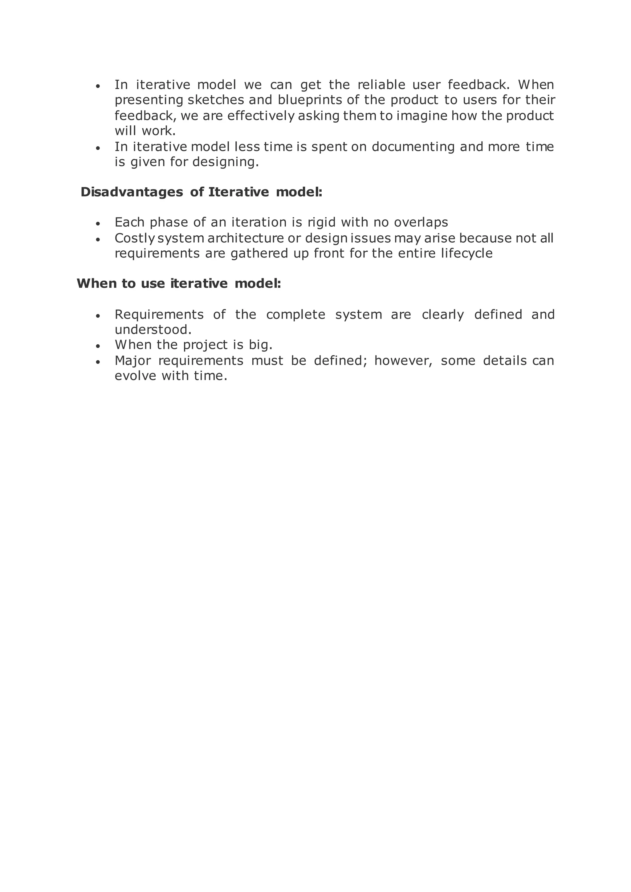 What is iterative model | PDF