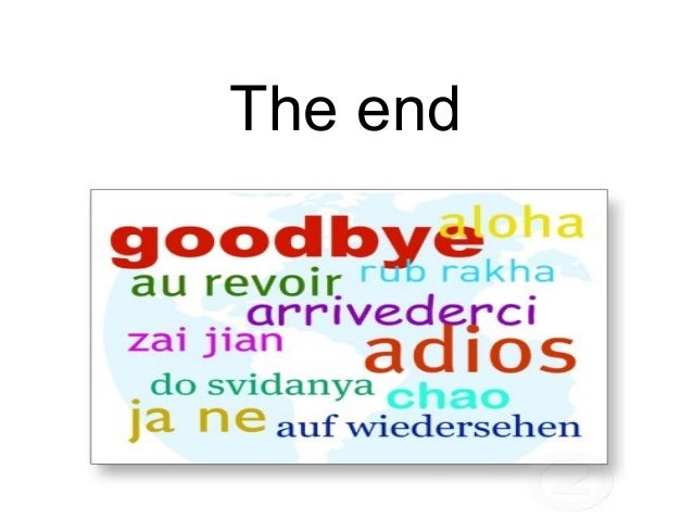 The End In Other Languages