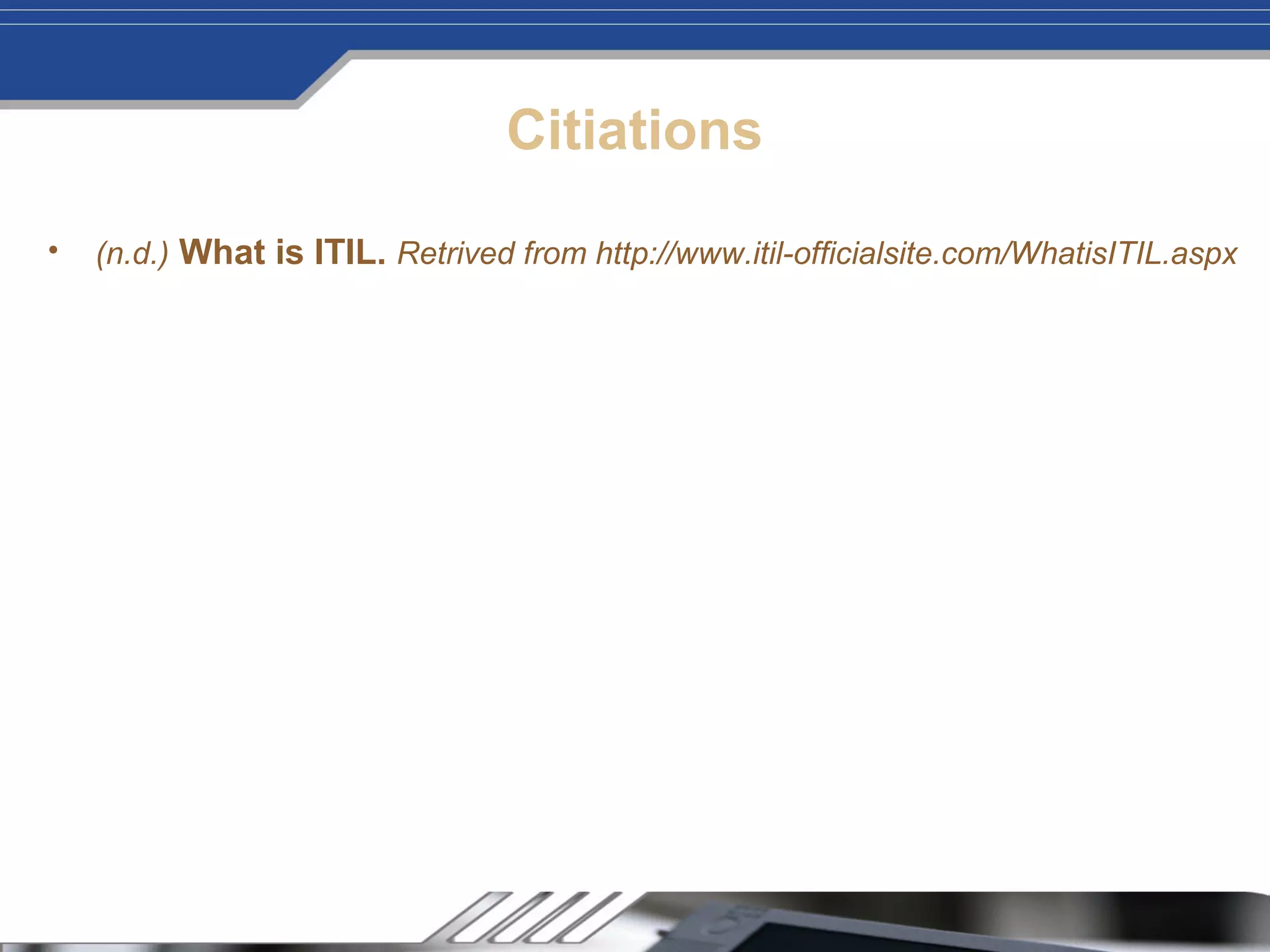 What is ITIL | PPT | IT and Internet Support | Internet