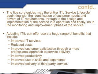 What is ITIL | PPT | IT and Internet Support | Internet
