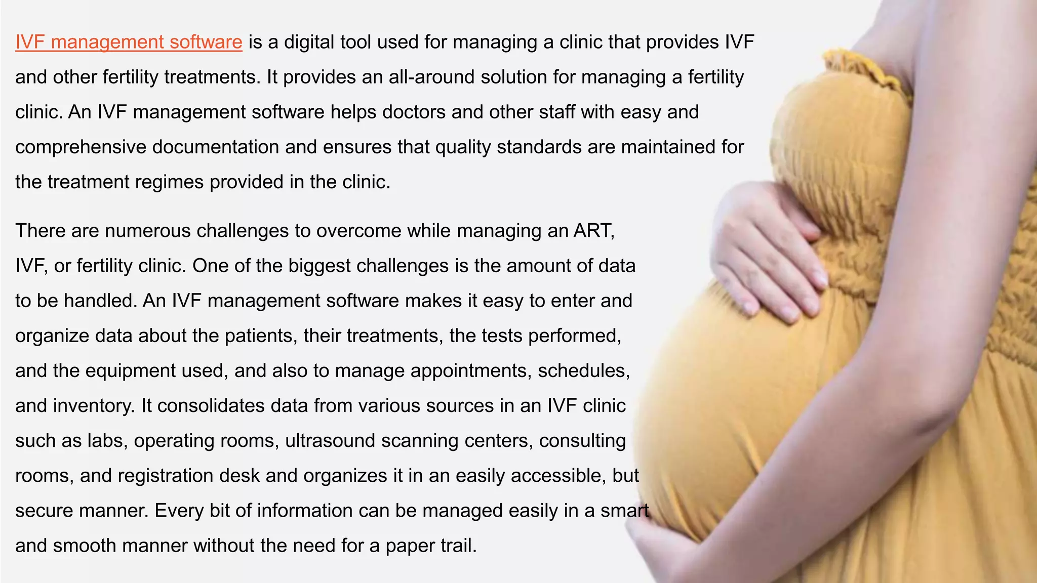 What is IVF Management Software and Its Features.pptx | Infertility ...
