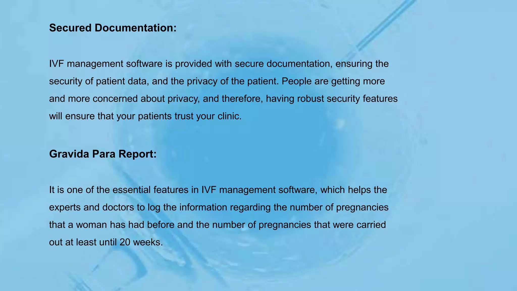 What is IVF Management Software and Its Features.pptx | Infertility ...