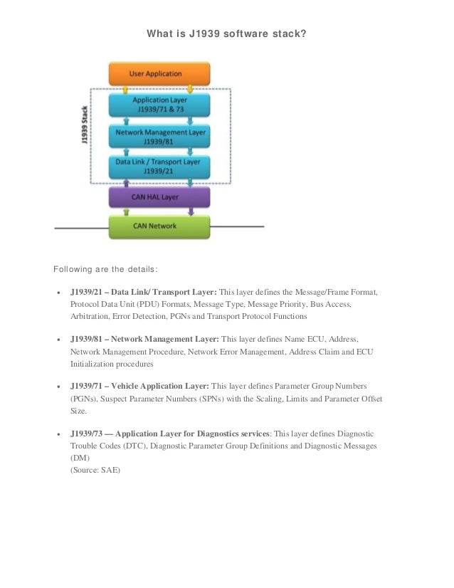 What Is J1939 Software Stack Learn About The Diagnostic Trouble Code What Is J1939 Software Stack Learn About The Diagnostic Trouble Code
