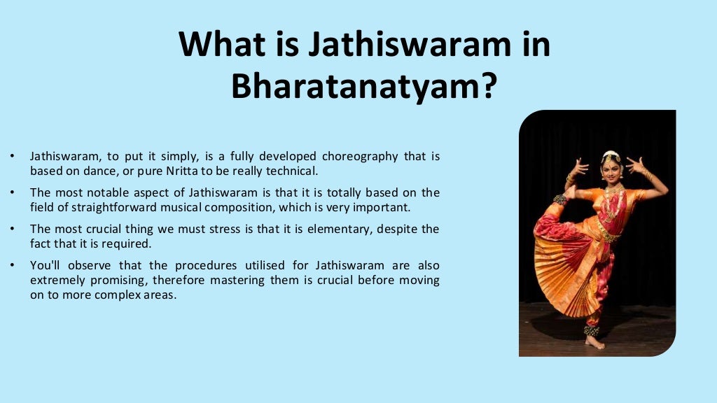 What is Jathiswaram in Bharatanatyam - Kafqa Academy | PPTX
