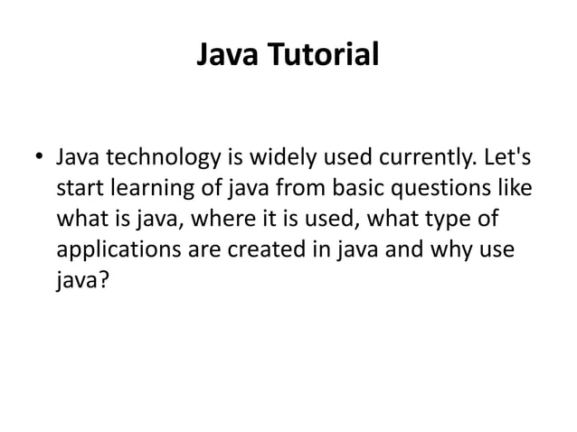 what is java.pdf