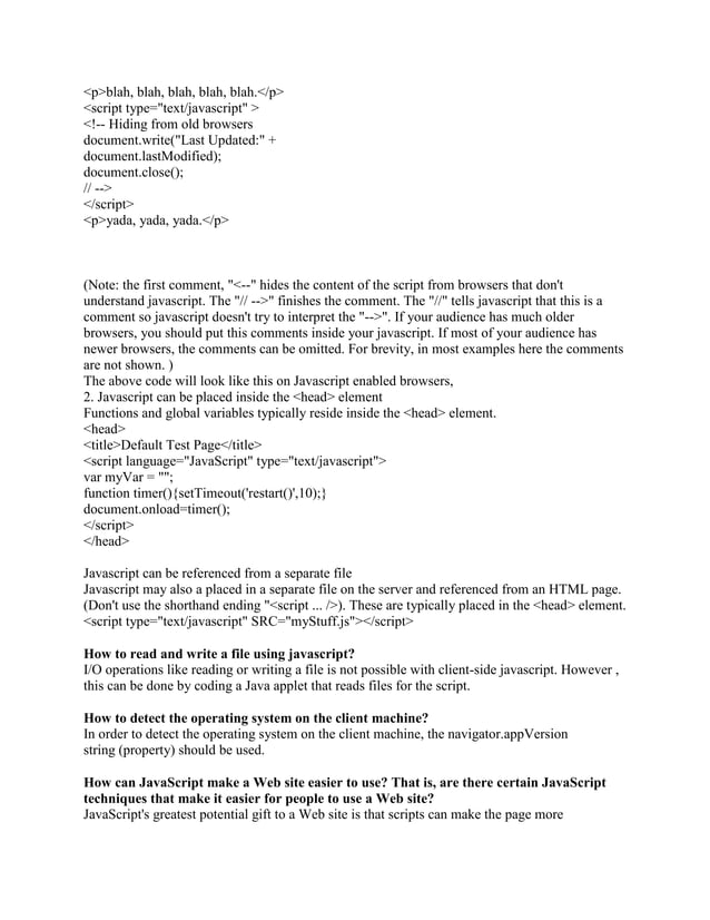 What Is Java Script Pdf