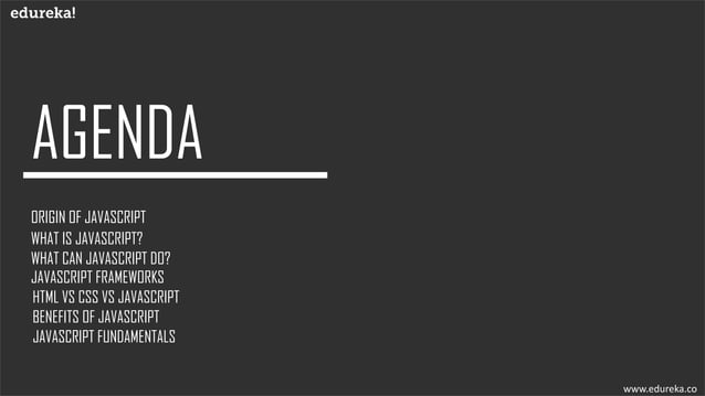 What is JavaScript? Edureka | PDF | Web Development | Internet