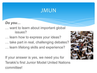 What is the JMUN? | PPTX
