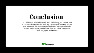 What is Job Satisfaction, Components of Job Satisfaction | PPT