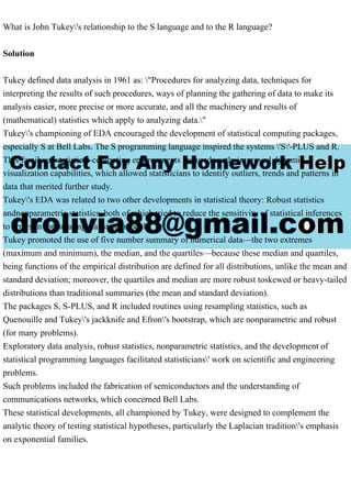 What is John Tukeys relationship to the S language and to the R la.pdf