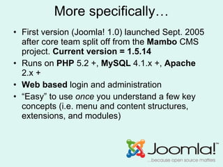 Intro to Joomla! | PPT