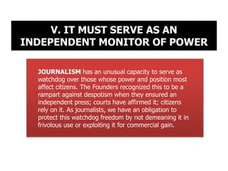 WHAT IS JOURNALISM | PPTX