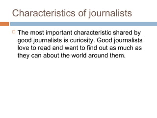 What is journalism | PPT