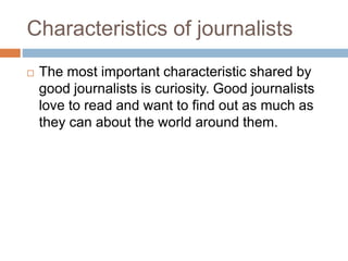 What is journalism | PPT