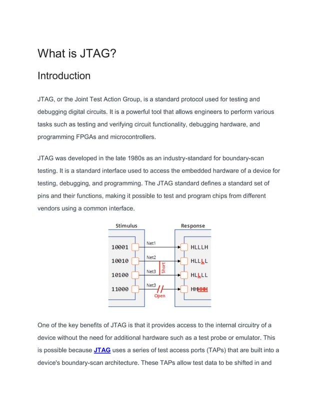What is JTAG? | PDF | Computing | Technology & Computing