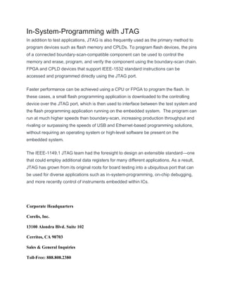What is JTAG? | PDF | Computing | Technology & Computing