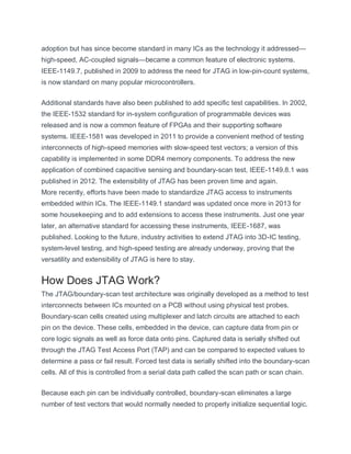 What is JTAG? | PDF | Computing | Technology & Computing