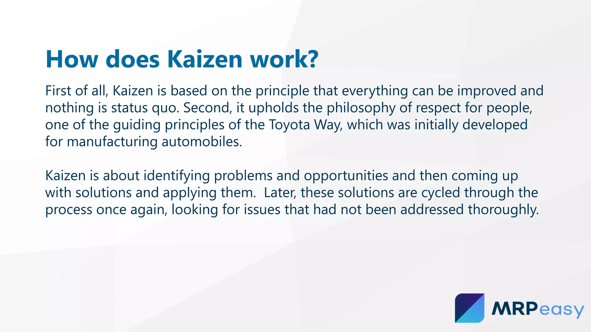 What is Kaizen - MRPeasy | PDF | Business Administration | Business