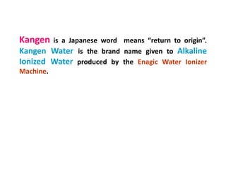 What is Kangen Water? | PDF