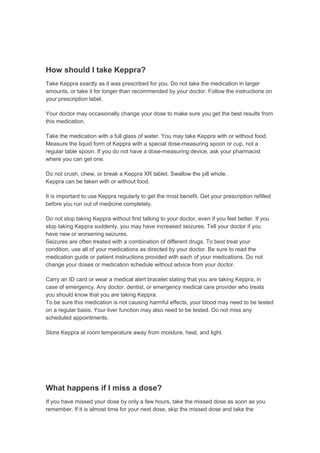 What is keppra | DOCX