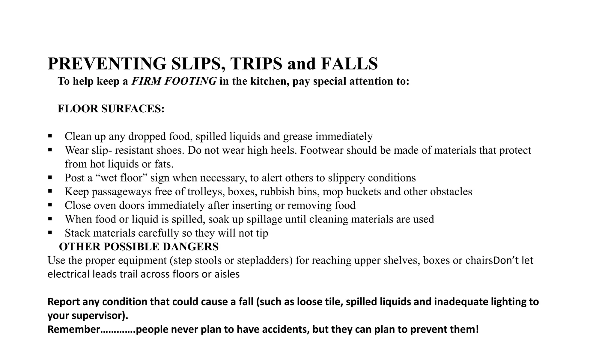 What is kitchen safety | PPT