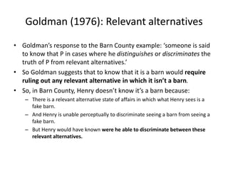 What is knowledge 2016 revision reliabilism | PPT