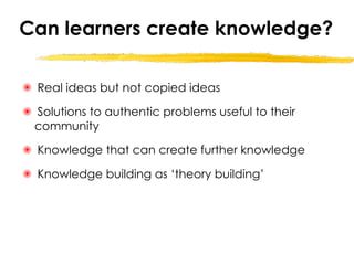 What is knowledge building | PDF