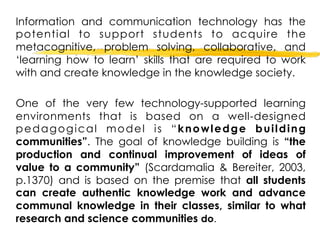 What is knowledge building | PPT