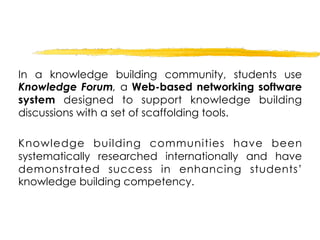 What is knowledge building | PPT