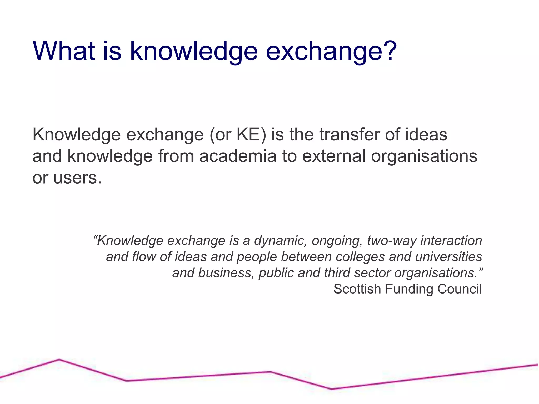 What is knowledge exchange? A brief intro | PPTX