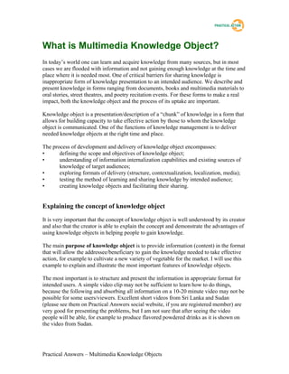 What isknowledgeobject | PDF | Internet for Beginners | Internet