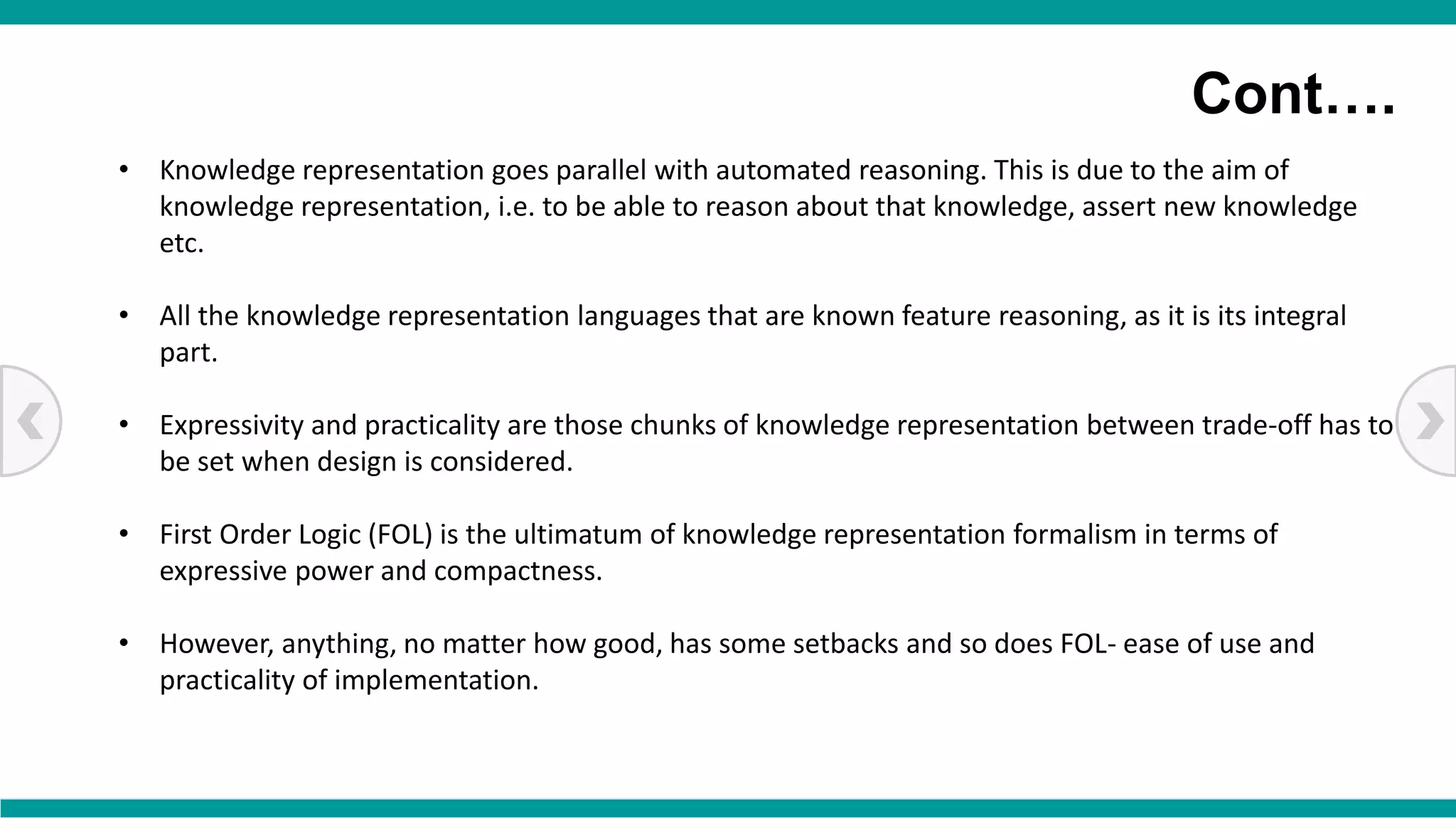What is knowledge representation and reasoning ? | PPTX