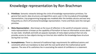 What is knowledge representation and reasoning ? | PPT