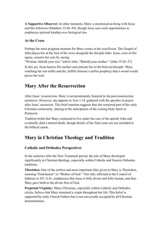 What Is Known About Mary the Mother of Jesus.docx