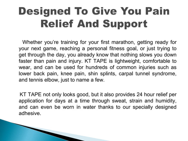 What is KT Tape | PPT