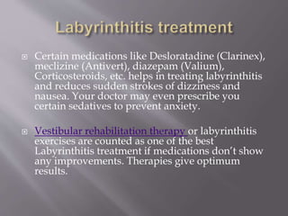 What is labyrinthitis | PPTX