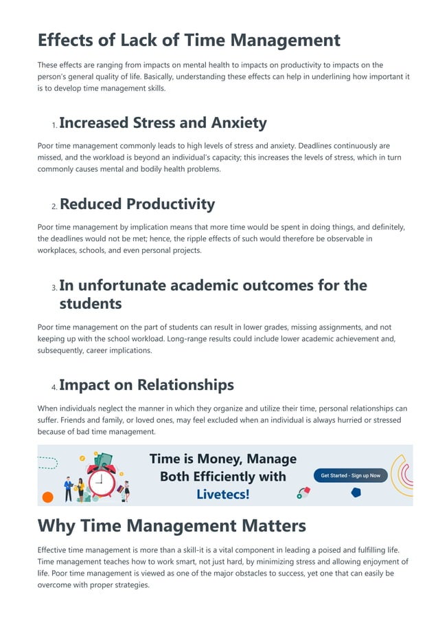 What is Lack of Time Management Understanding the Problem and Finding ...