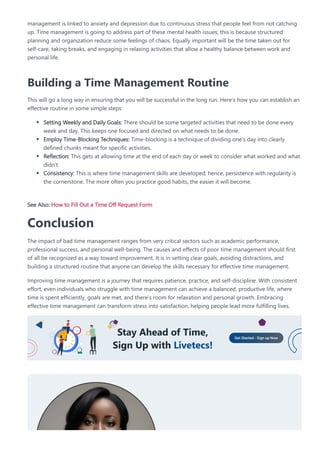 What is Lack of Time Management Understanding the Problem and Finding ...