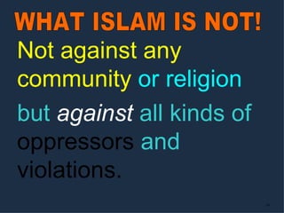 What Islam Is Not | PPS