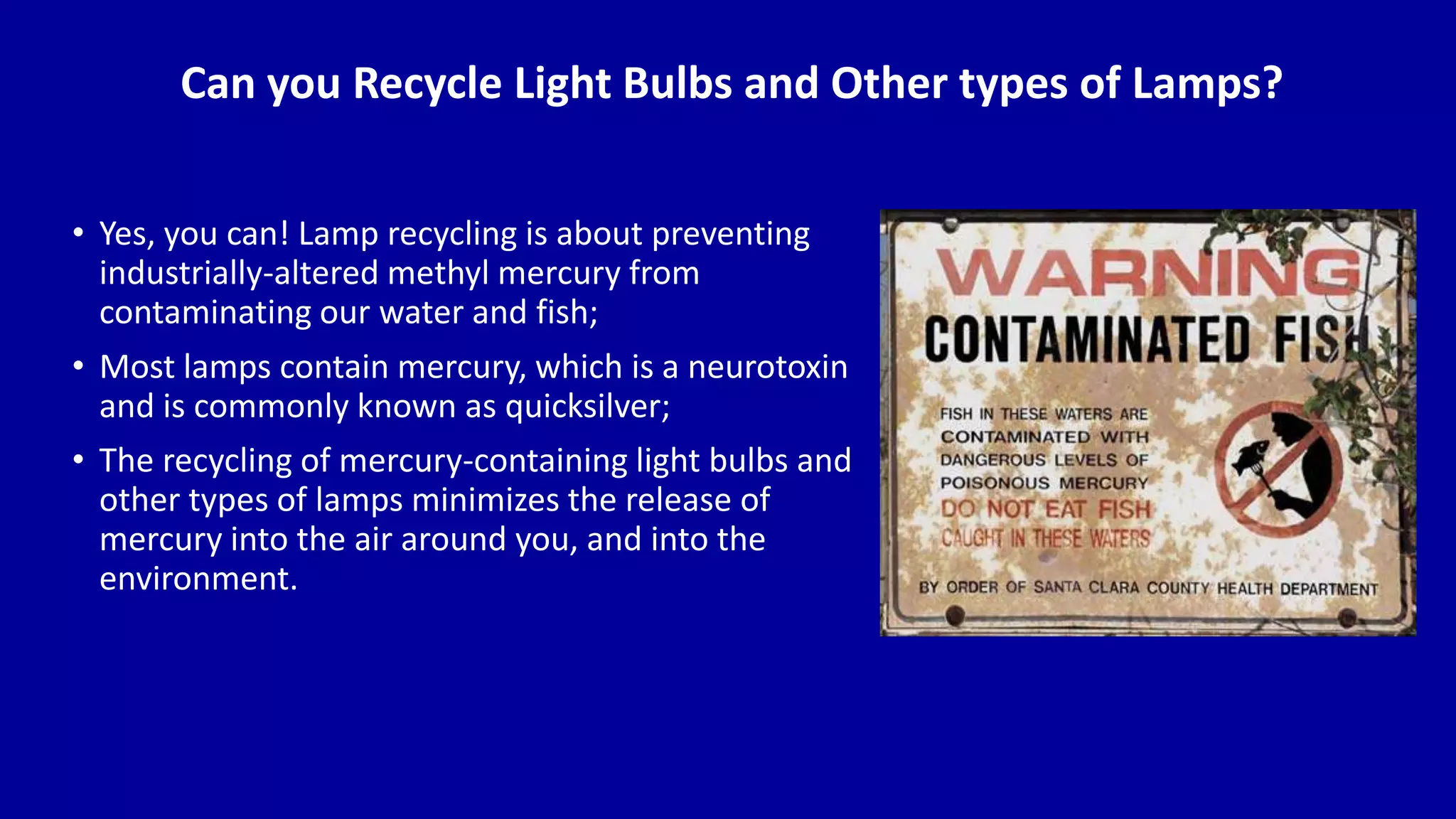 What is lamp recycling | PPTX
