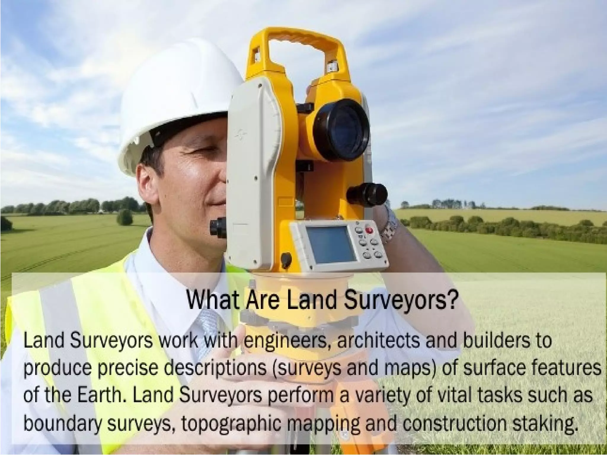 What Is Land Surveying And Who Are Land Surveyors? | PPT