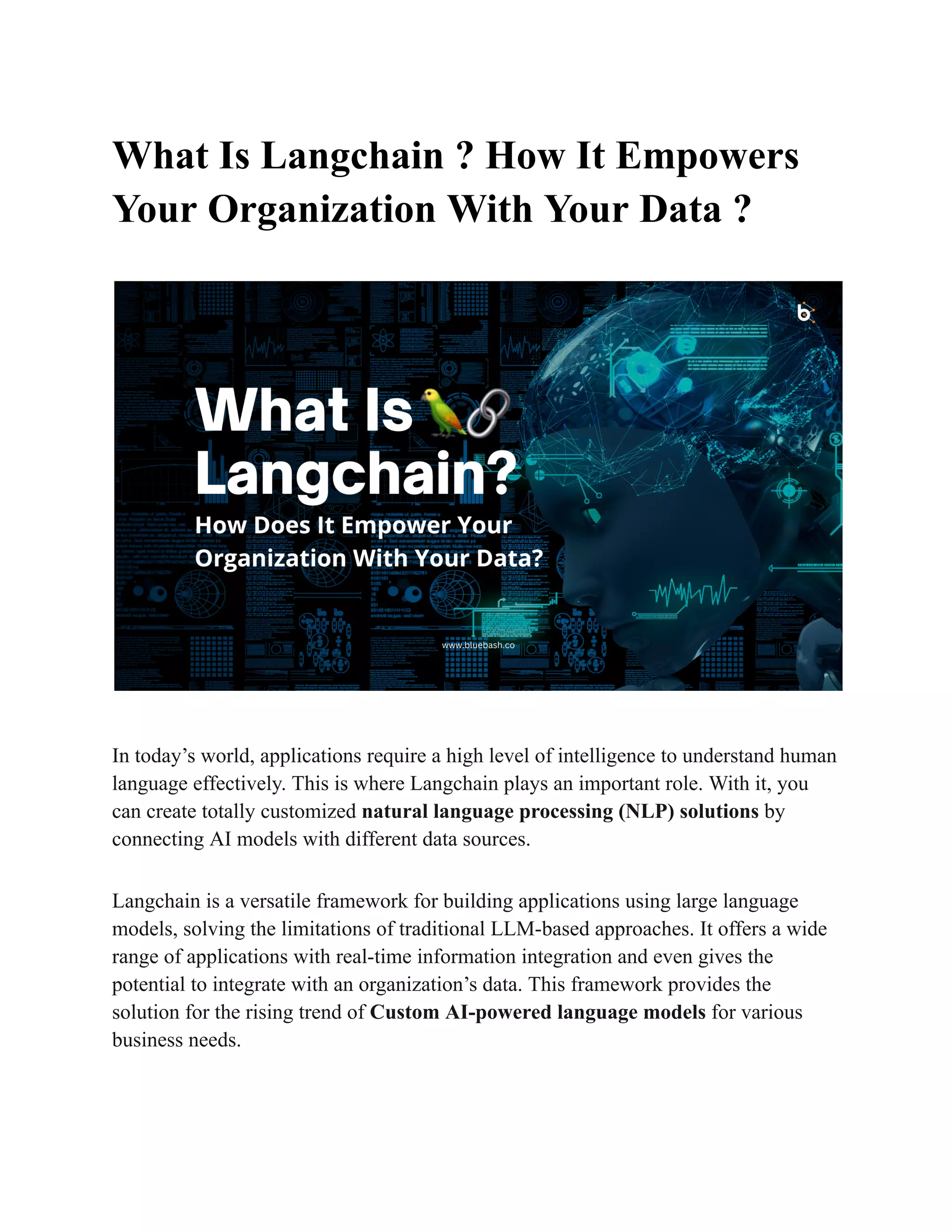 What is langchain | PDF