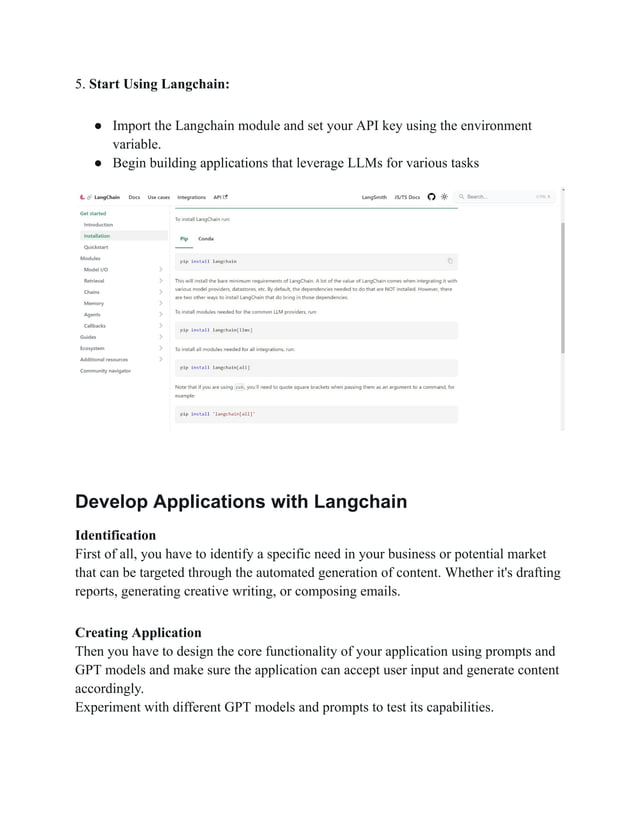 What is langchain | PDF