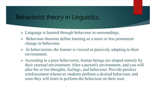 What is language acquisition | PPTX