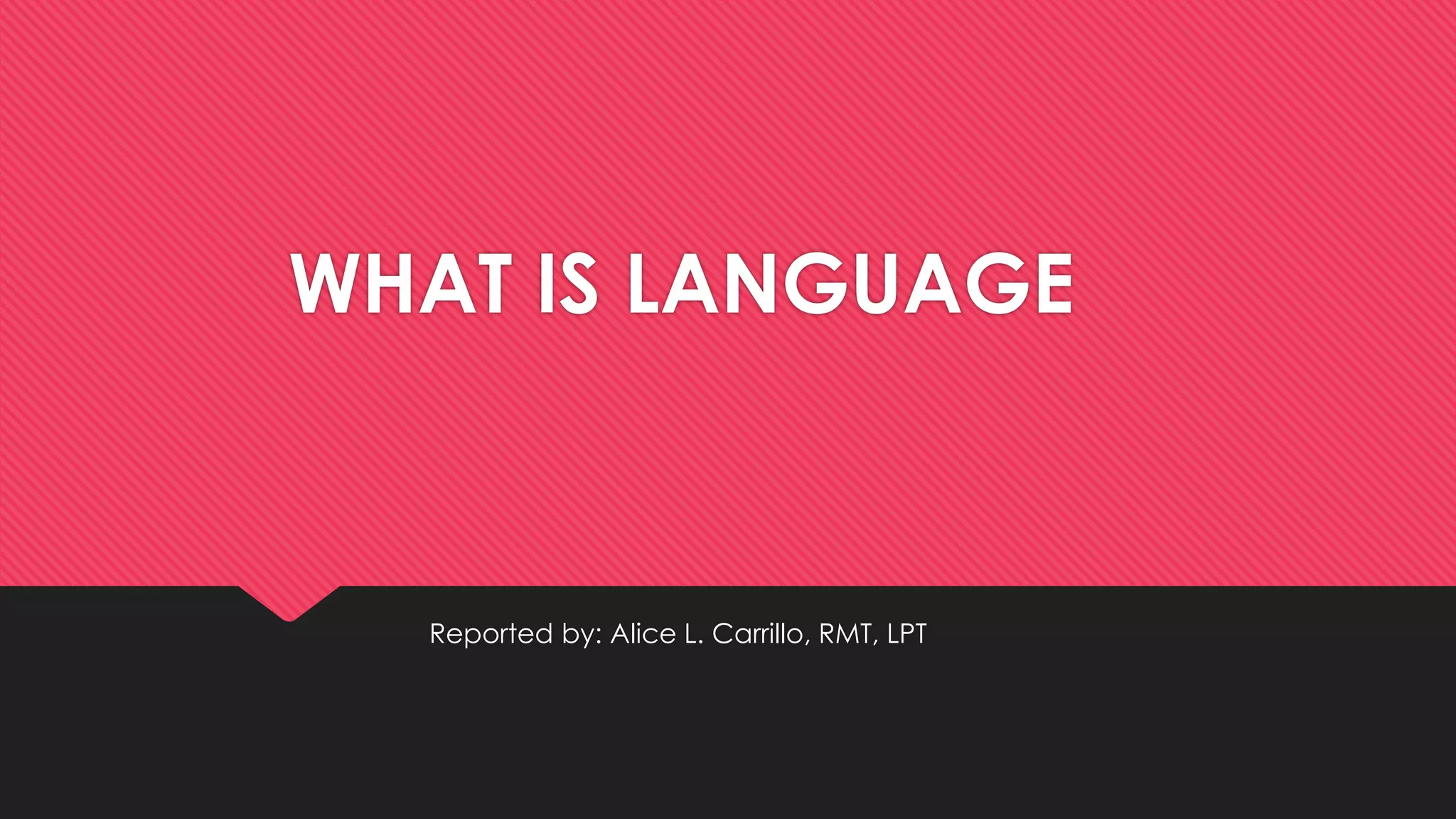 What is language | PPT | Free Download