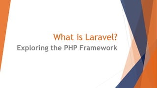 What is Laravel? - Exploring the PHP Framework | PDF