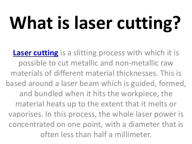 What is laser cutting? | PPTX